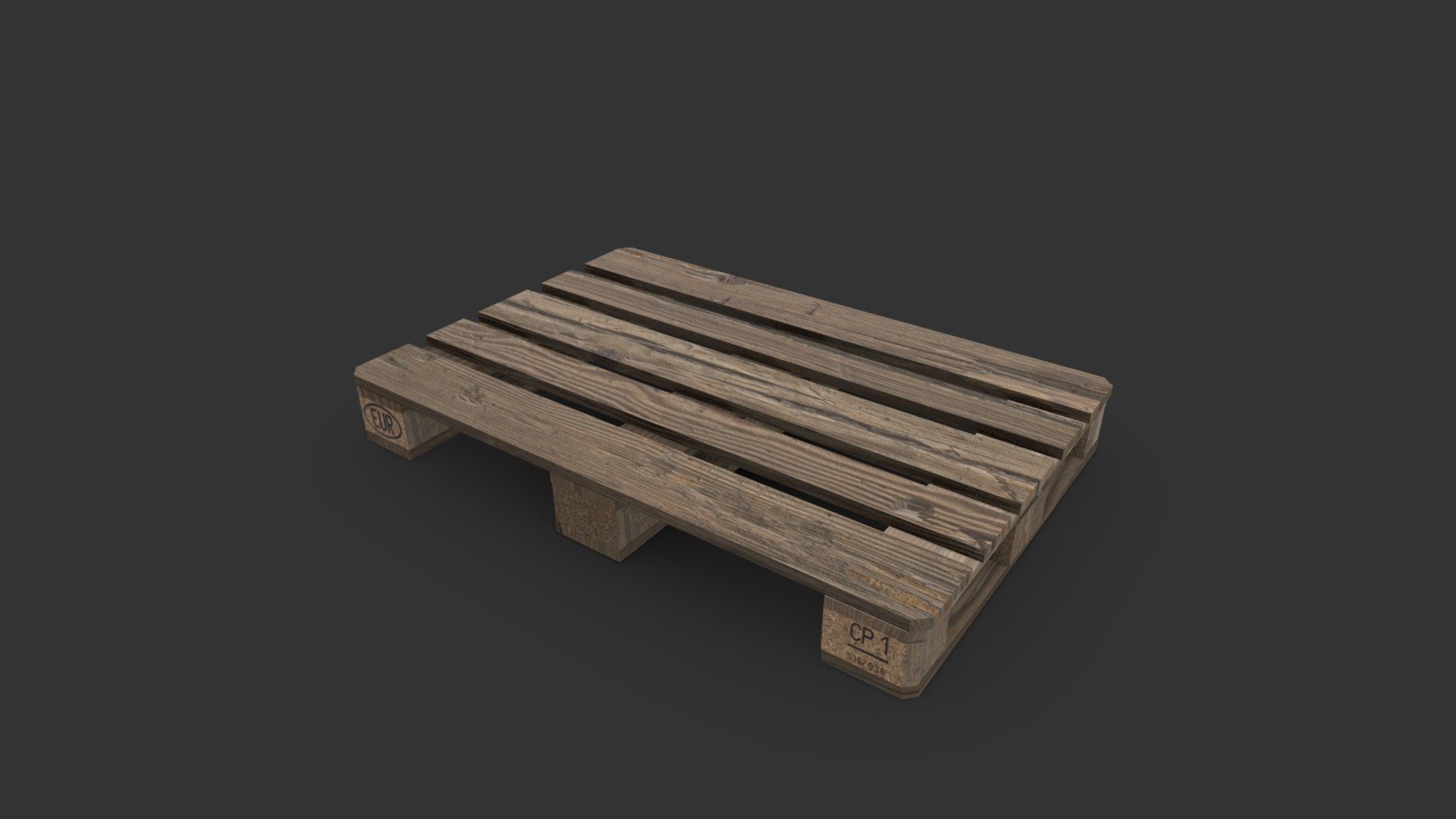 Euro Pallet textured - 3D model by fuchs&bär (@fuchsundbaer) [62f0b44 ...
