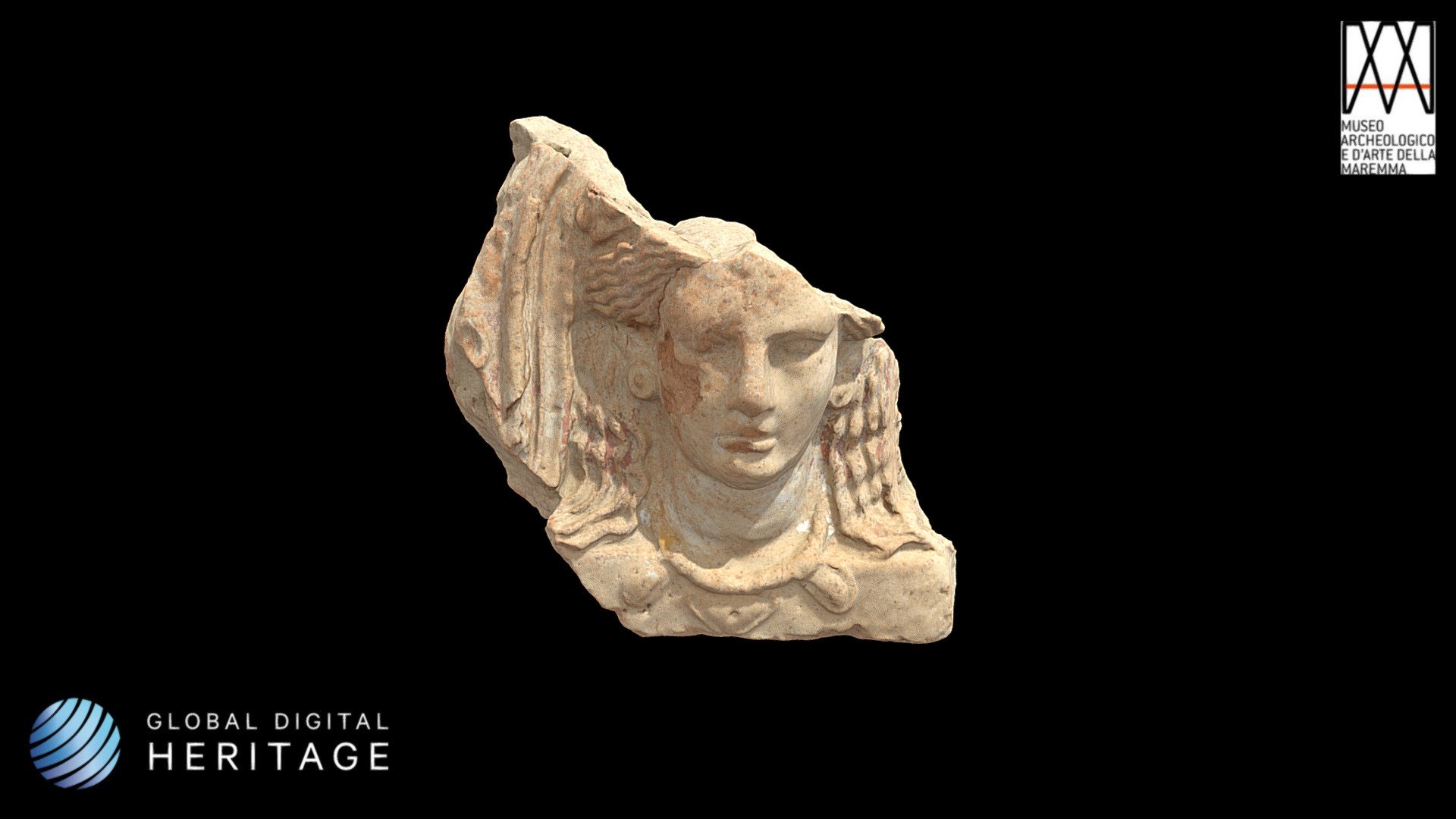 Human-headed antefix - Download Free 3D model by Global Digital ...