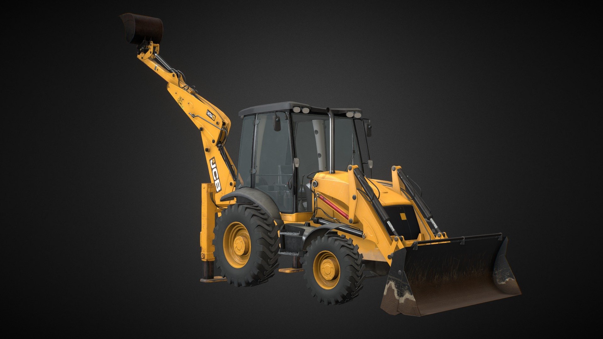 JCB_3cx - 3D model by Sargis (@sargis.petrosyan.arm) [62f337a] - Sketchfab