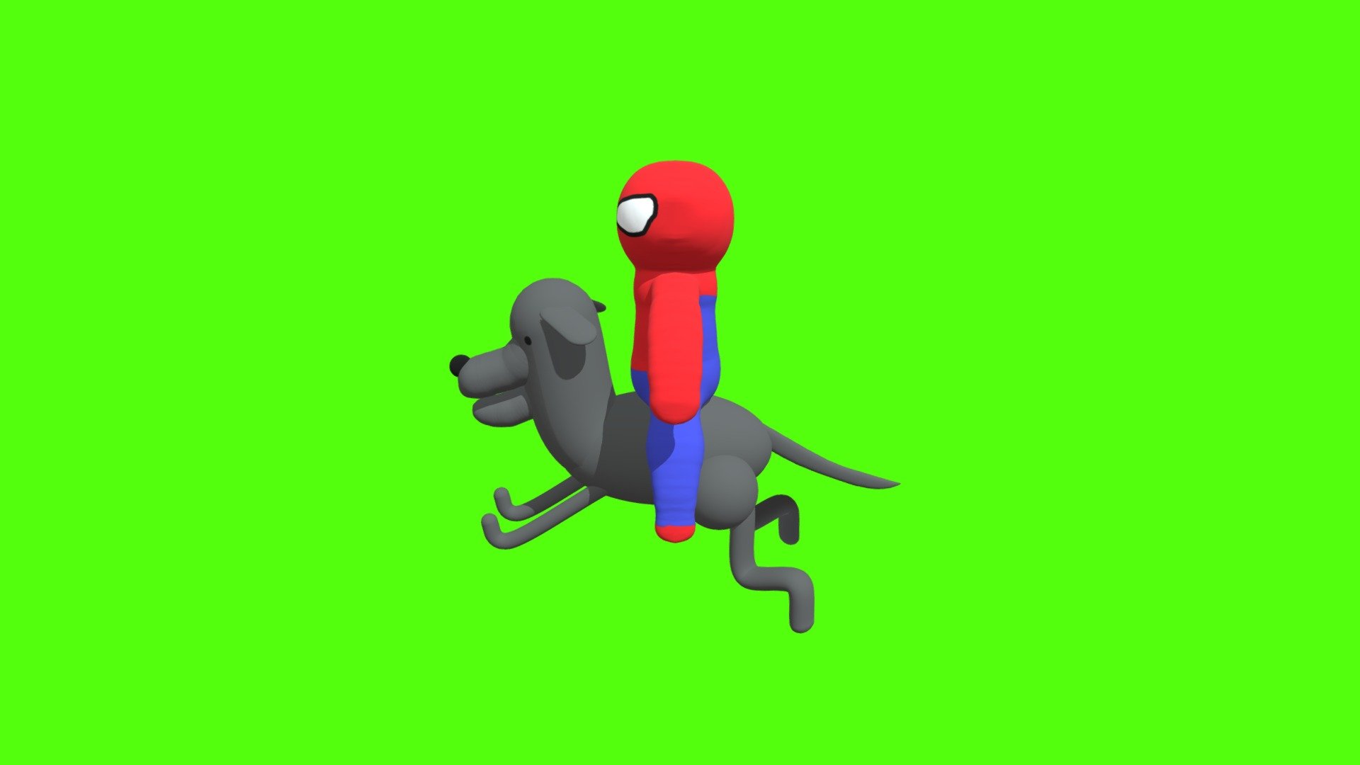 Spider Man Riding A Dog - Download Free 3D model by niccheezey ...