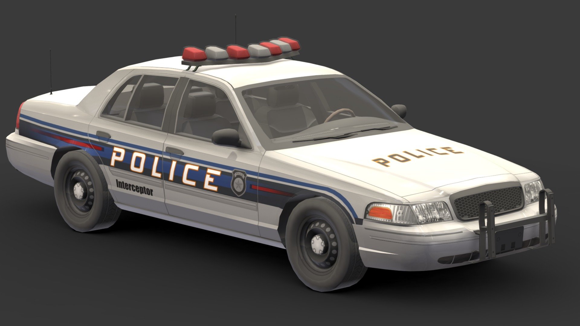 Police Car # 10 - 3D model by Sidra (@Sidramax) [62f94ec] - Sketchfab