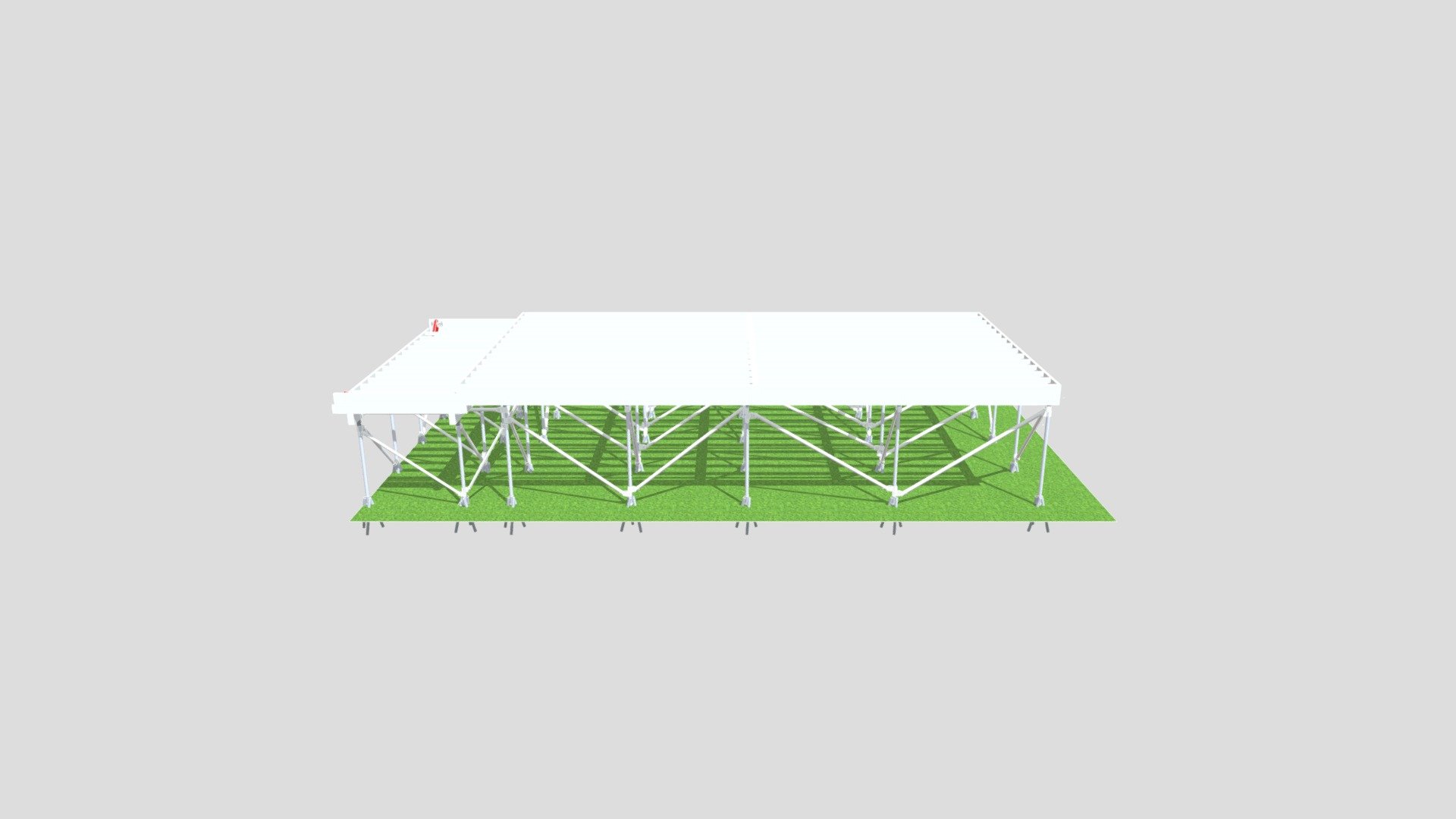 V2.0 ST38 V- braced deck + lounge deck - 3D model by Glamx [62f9787 ...