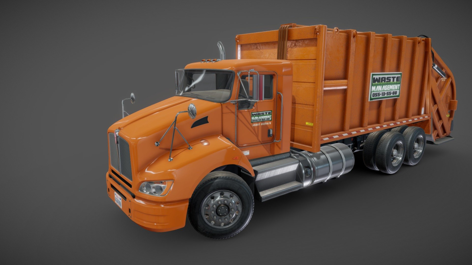 Industrial garbage truck - Buy Royalty Free 3D model by Veaceslav ...