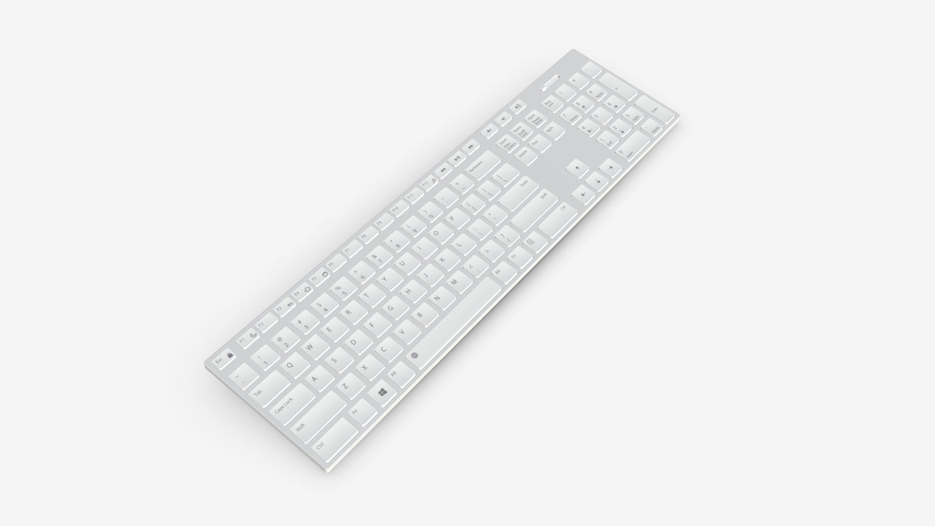Wireless keyboard white - Buy Royalty Free 3D model by HQ3DMOD ...
