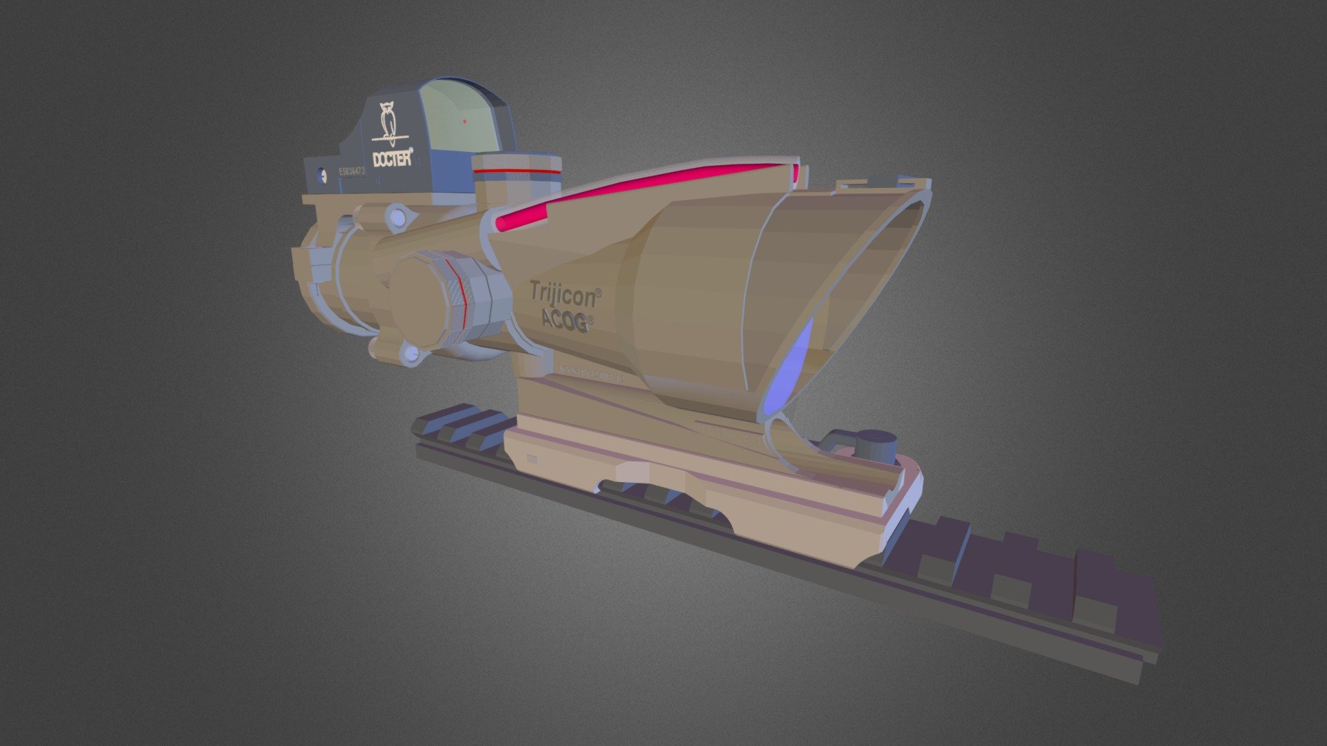 ACOG Crosshair - 3D model by Perminov Alexey (@lexi4) [62fb775] - Sketchfab