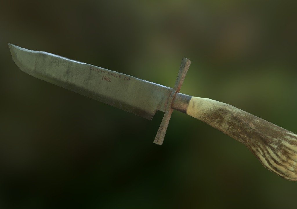 Caufin Co. "Bowie Knife" : Model "Gloria" - 1862 - 3D model by Hammins ...