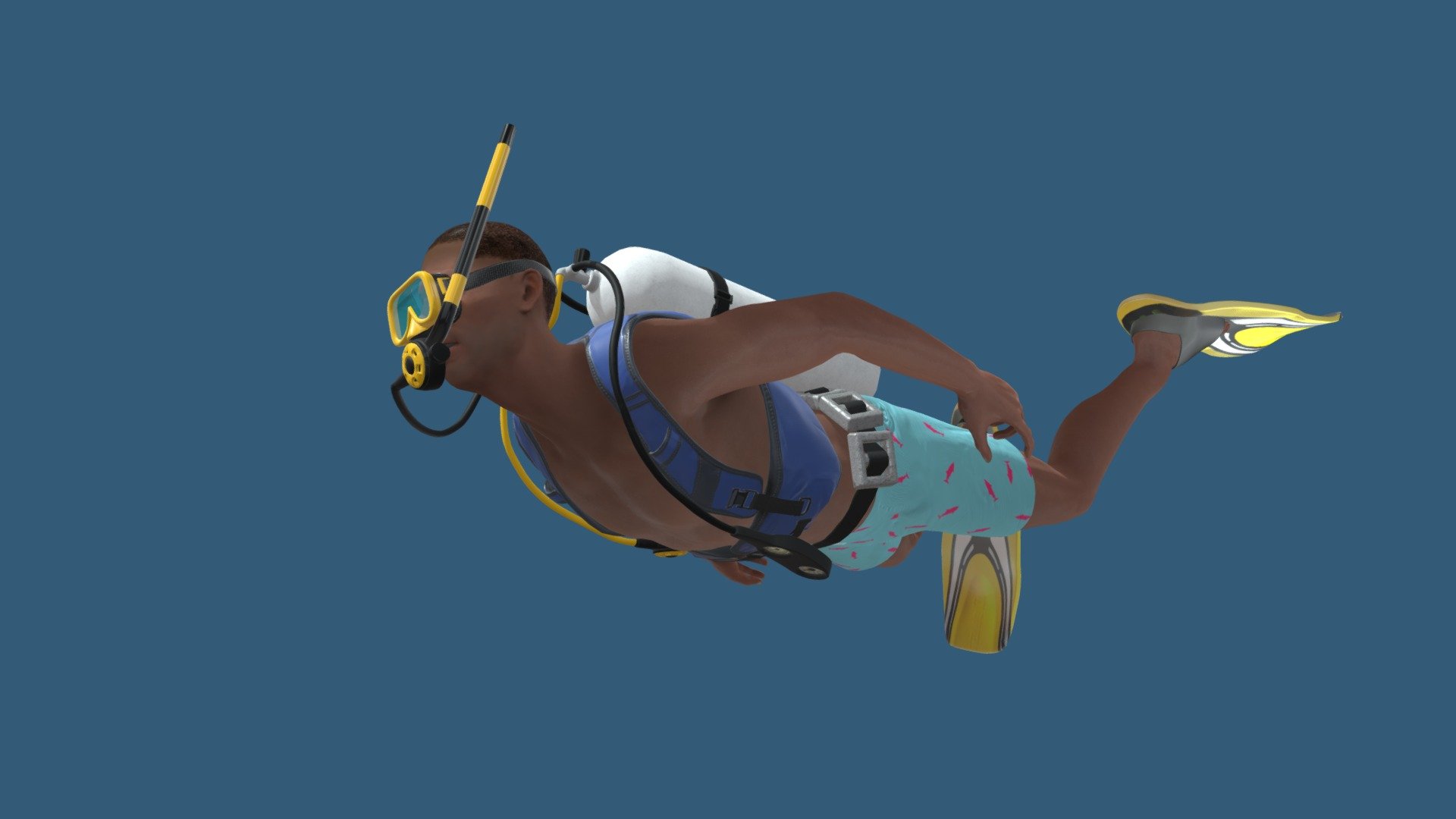 Male Diver Rig Darin - 3D model by 8-Ball Development (@m1interactive ...
