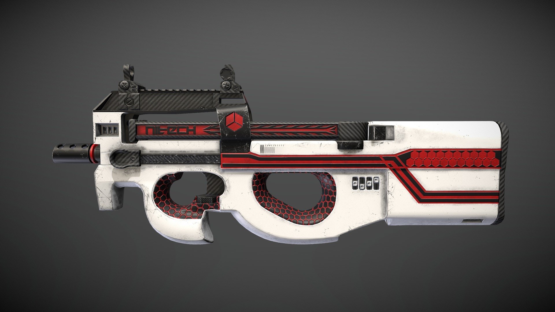 CS:GO P90 Nitech - 3D model by nitelite [62fd287] - Sketchfab