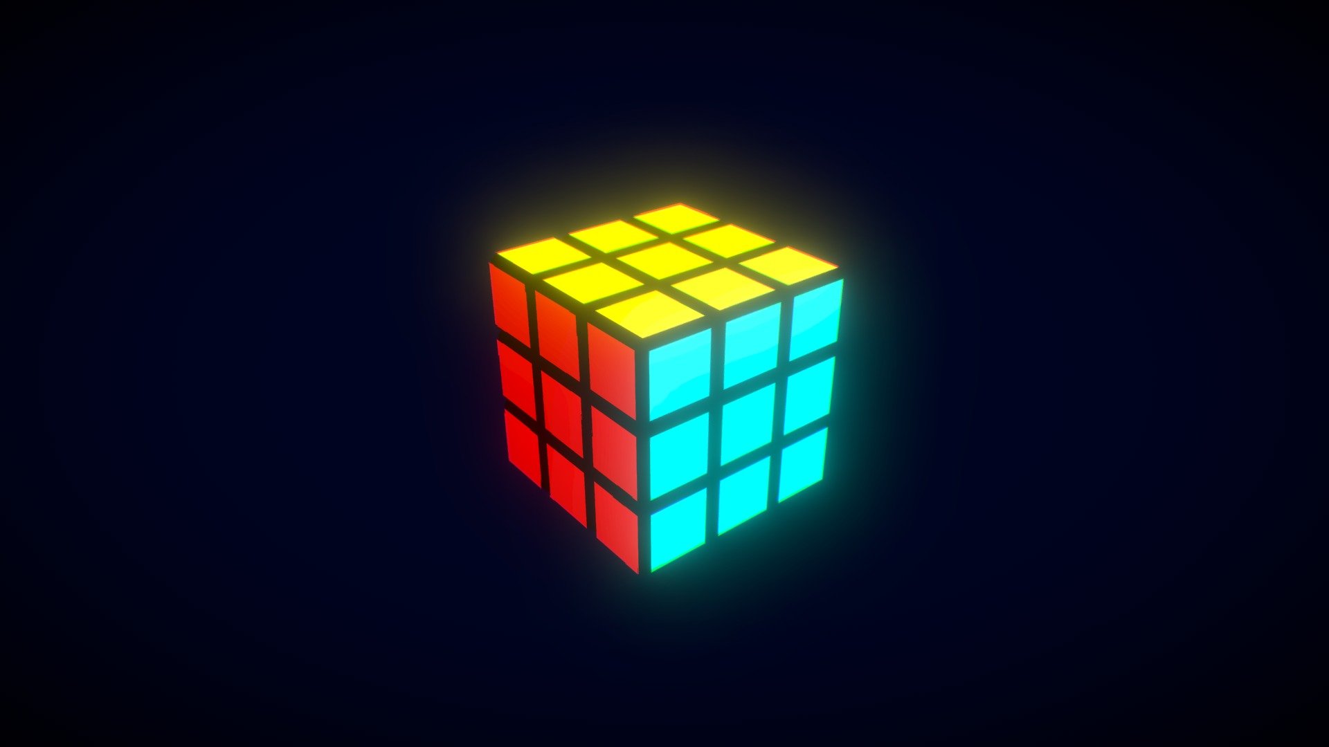 LowPoly Rubik Cube - Low Poly Painted - Download Free 3D model by ...