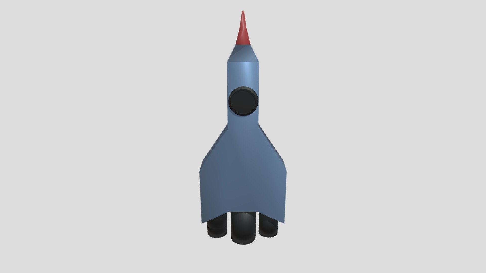Rocket low poly - Download Free 3D model by viggnor [62fe27e] - Sketchfab