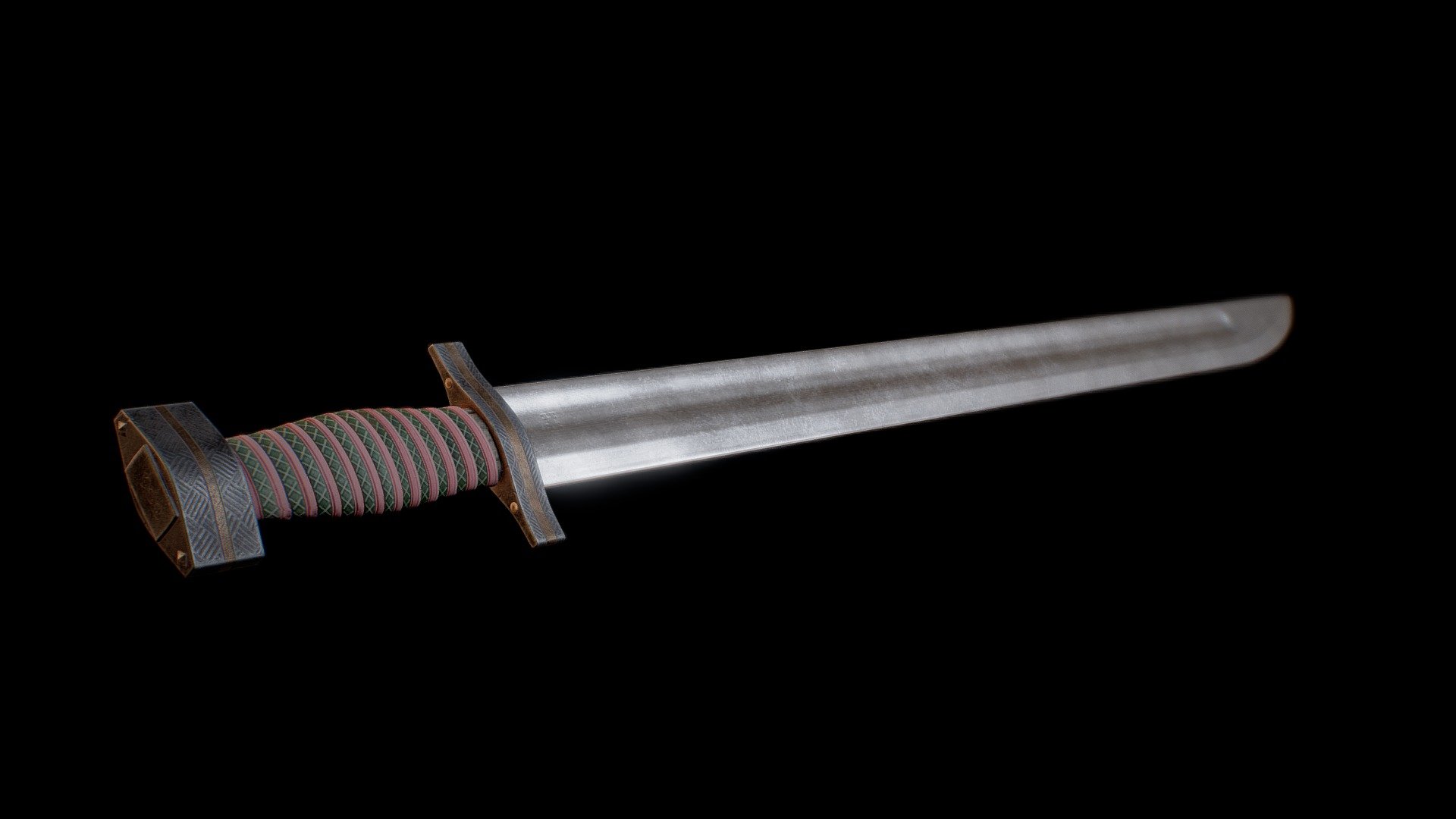 Fictional Single Edged Sword - 3D model by Tugagon [62ff53b] - Sketchfab