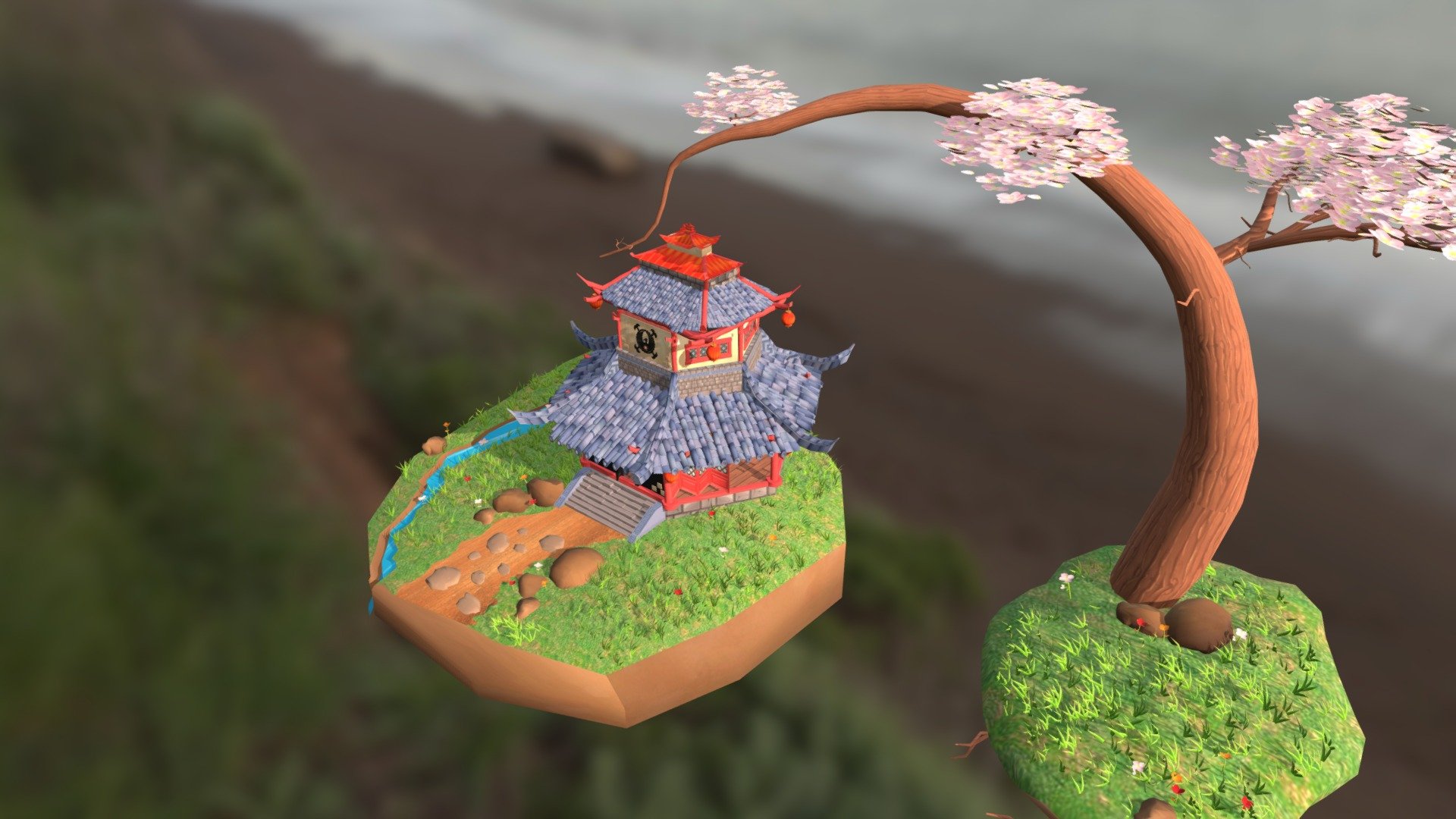 Wano Kuni Diorama - 3D model by Otendor [62ffbbb] - Sketchfab