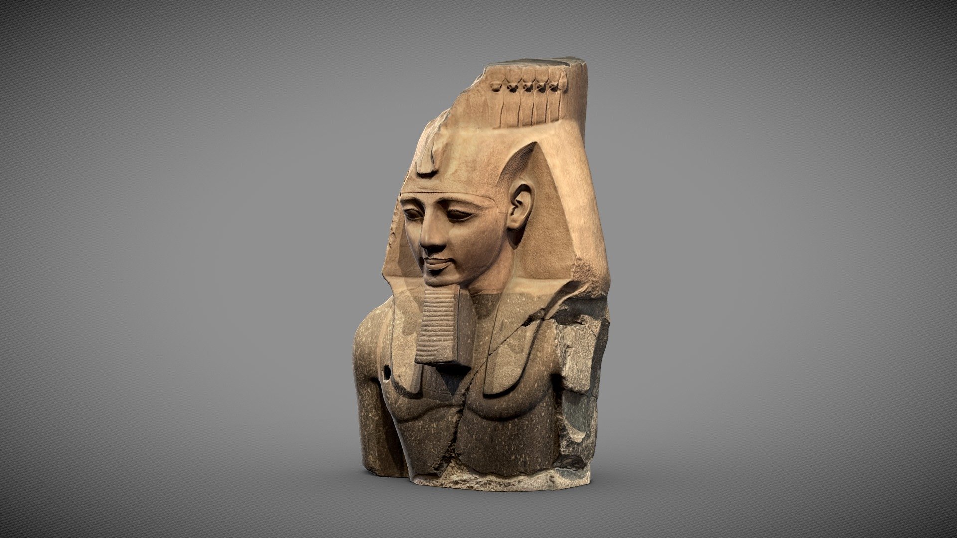 Colossal Bust Ramesses II - Livestream Tutorial - Download Free 3D ...