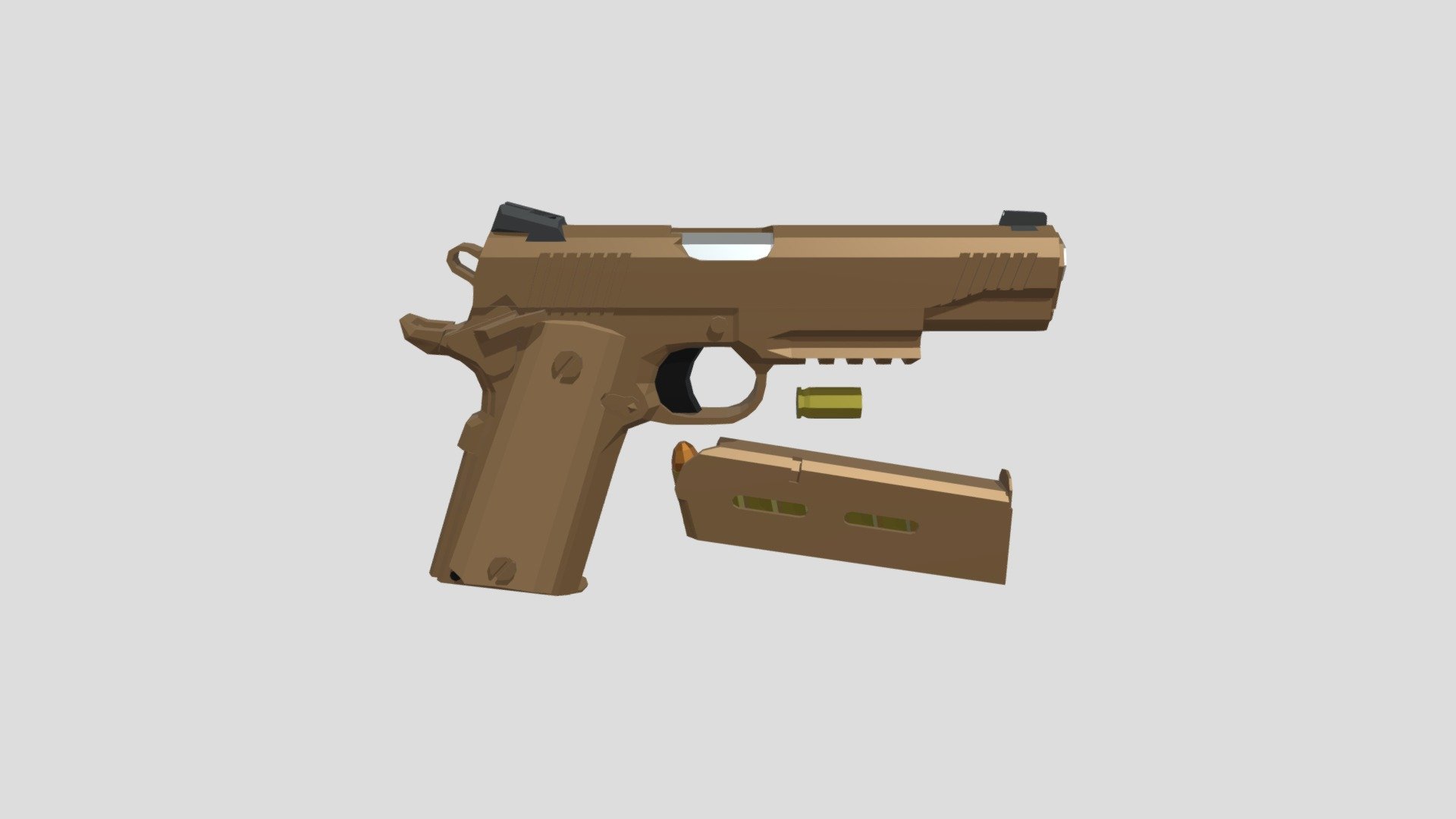 Combat Handgun 1911 - Download Free 3D model by Mendjr1 [6301409 ...