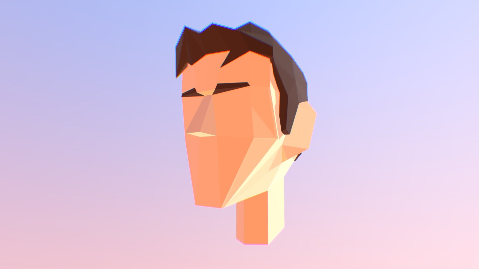Low Poly Male Head - 3D model by Mathieu Dombrock (@dombrock.mathieu ...