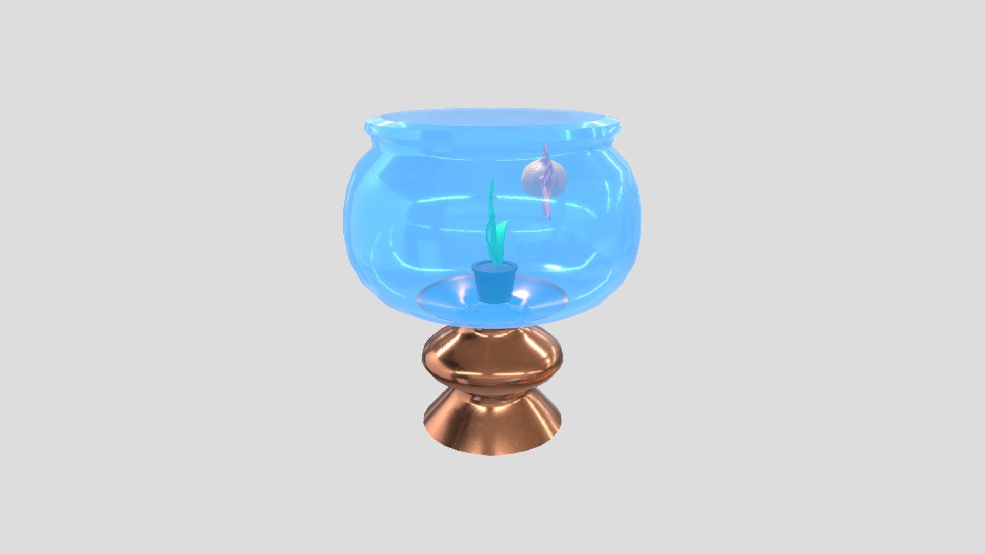 Fishbowl Scene - 3D model by ktbrower [6302ffa] - Sketchfab