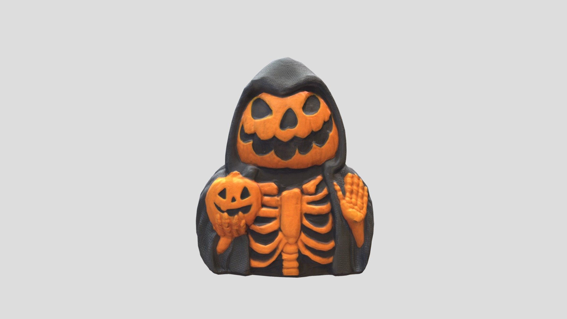 Hooded Pumpkin - Download Free 3D model by David Wigforss (@dwigfor ...