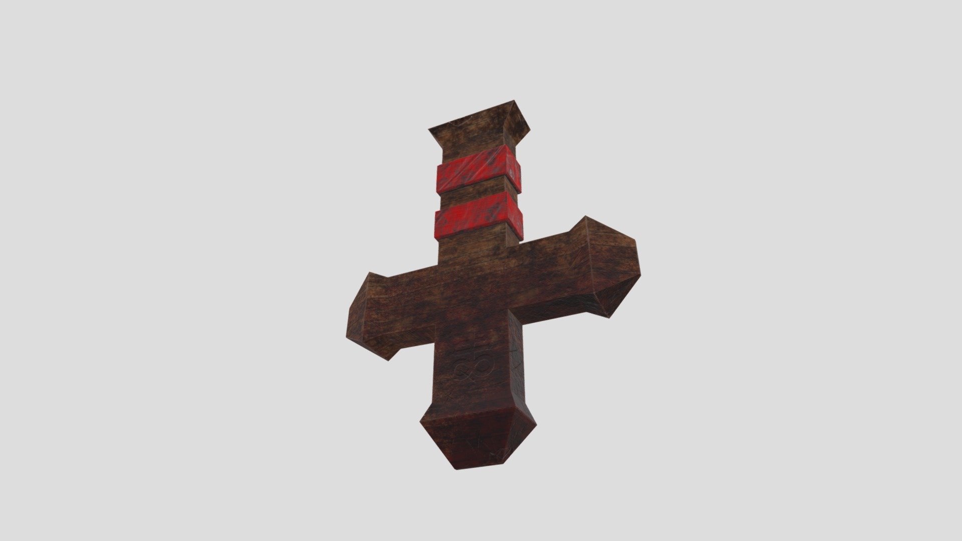 Satanic Cult Inverted Cross - 3D model by Ragnar Ólafsson (@Hemmeh ...