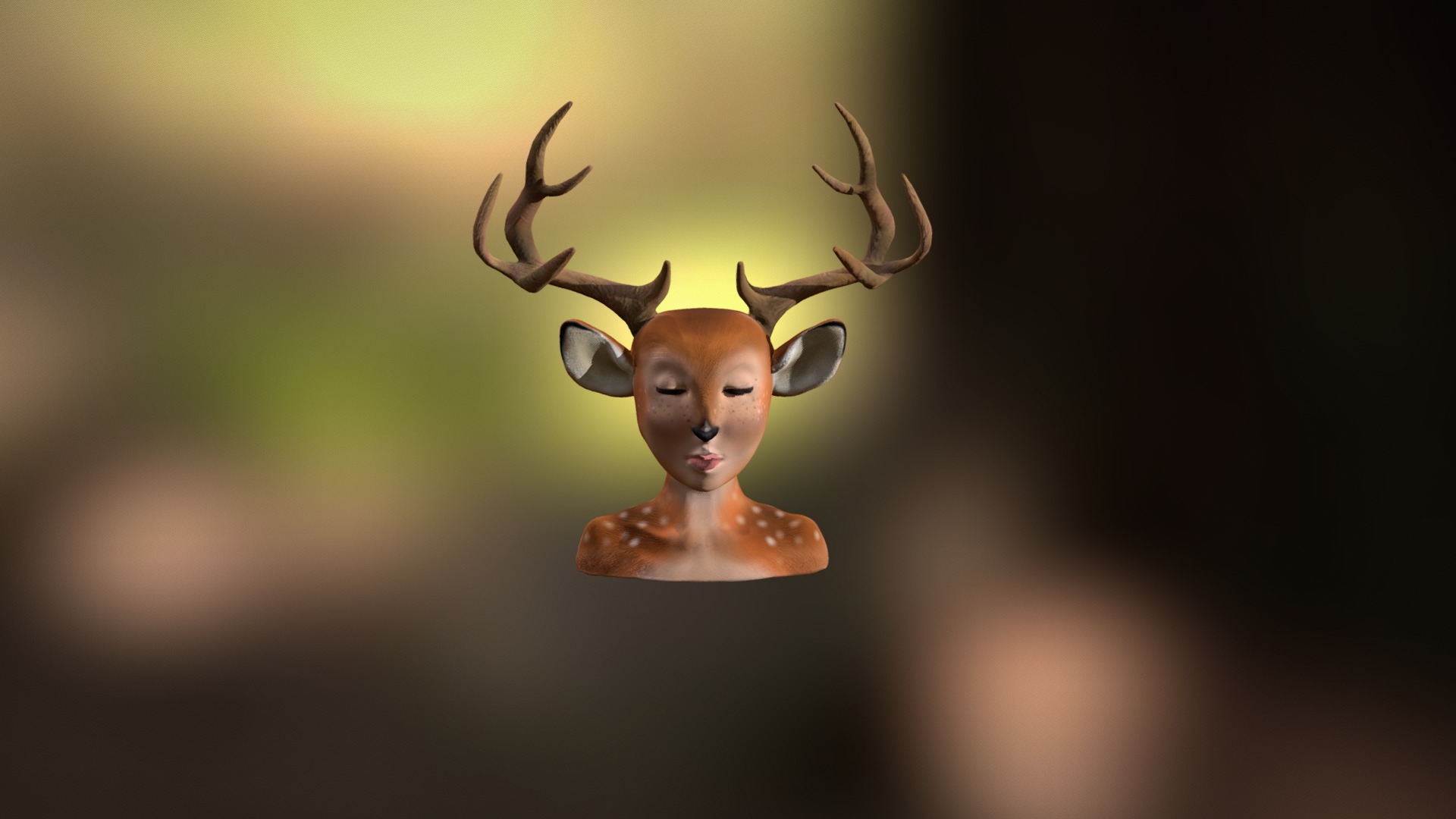Deer Lady - 3D model by Haley Beumel (@haleybeumel) [6307235] - Sketchfab