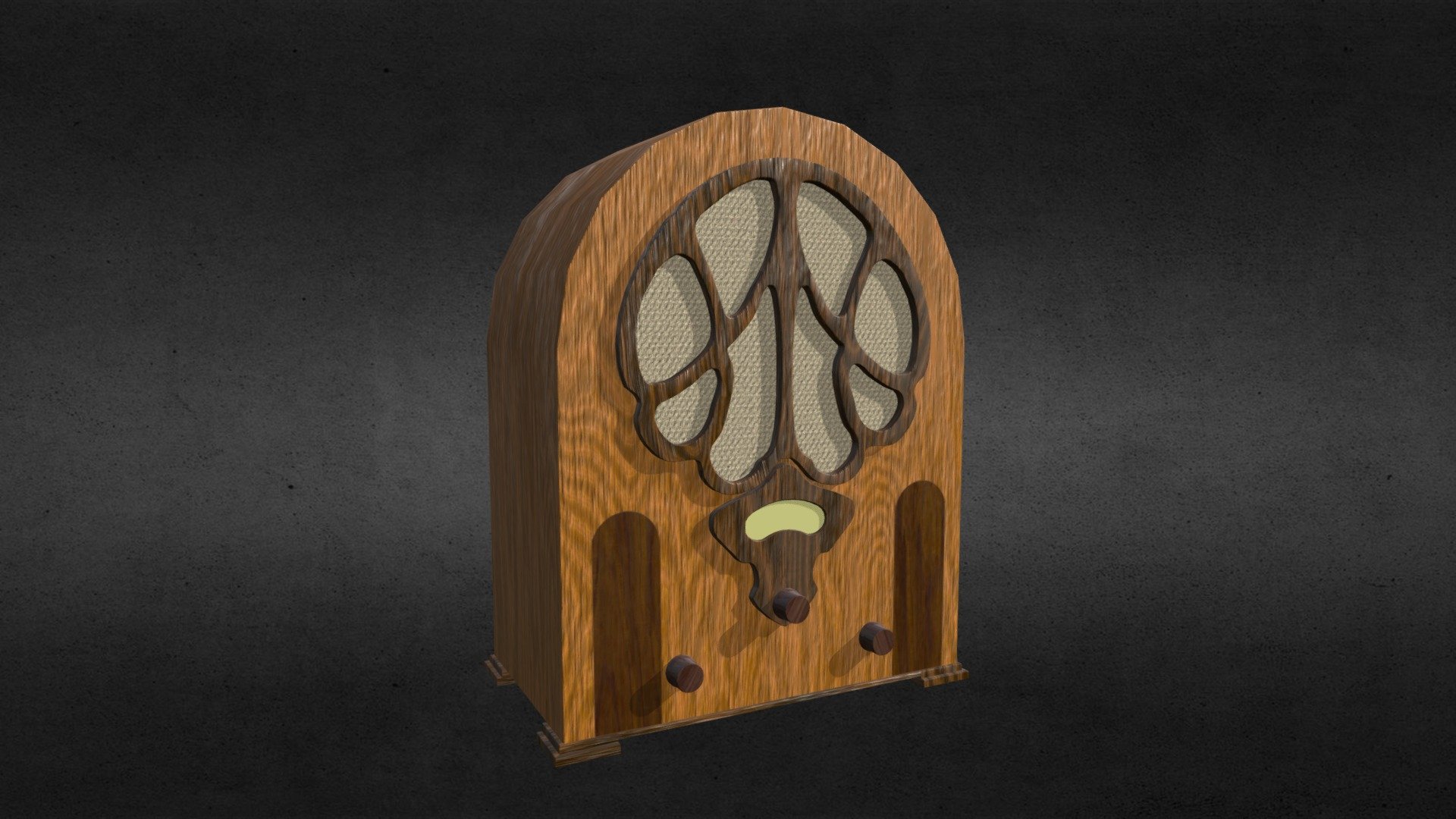 International Radio Co Cathedral Tube Radio - 3D model by ...