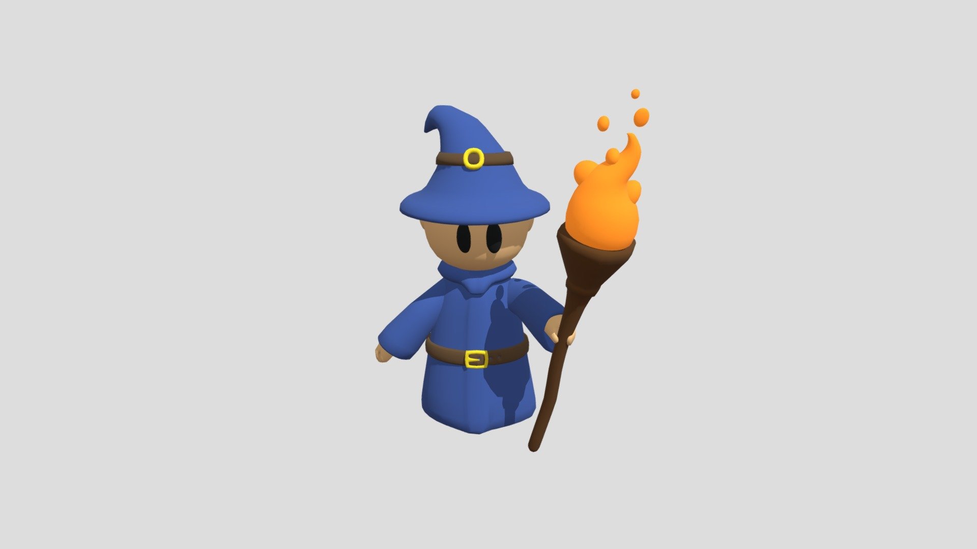 Mage Cartoon - 3D Model - 3D model by rafael.bborring [630a2b7] - Sketchfab
