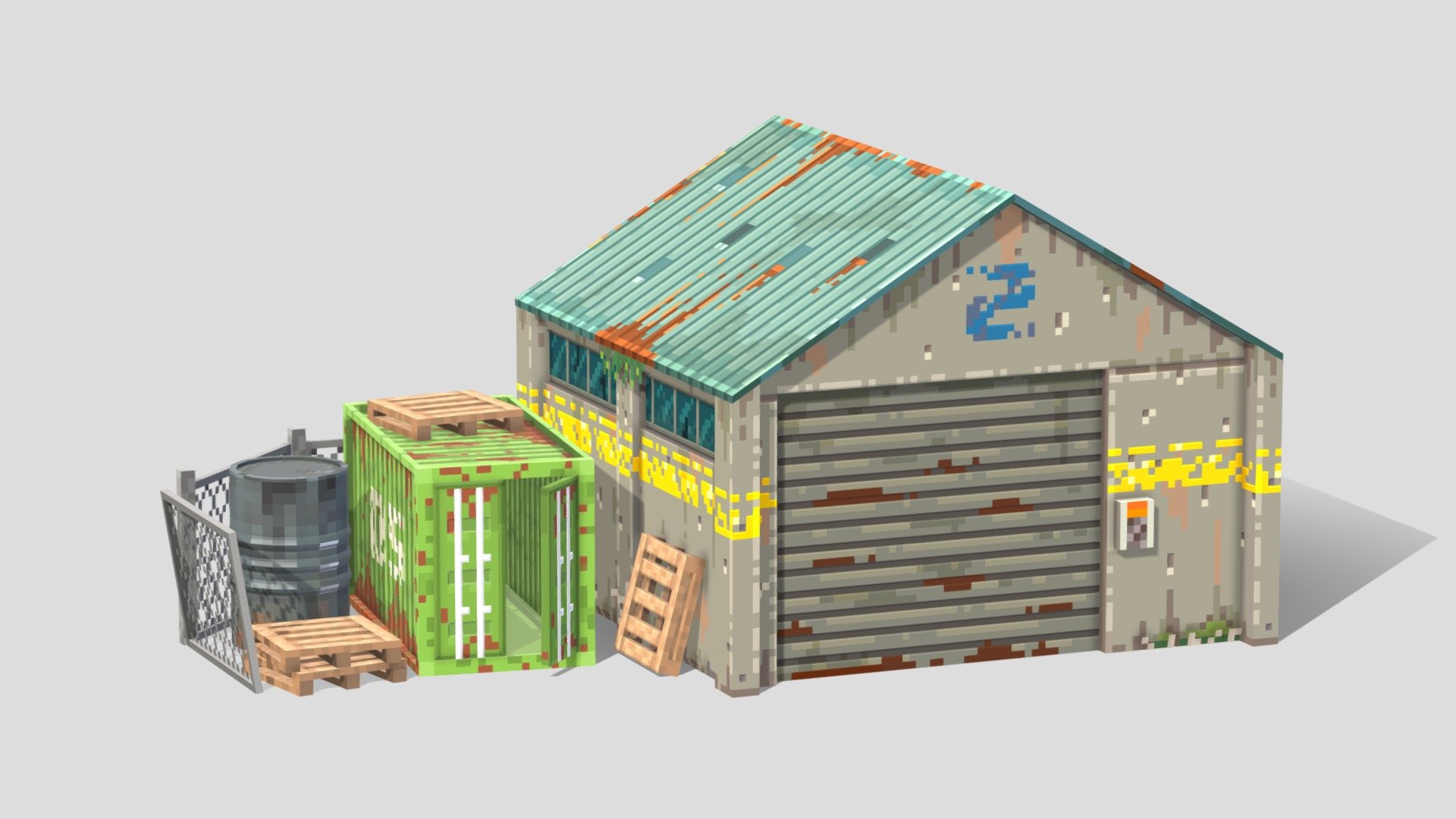 Abandoned Warehouse - 3D model by mqumboz [630b4ec] - Sketchfab