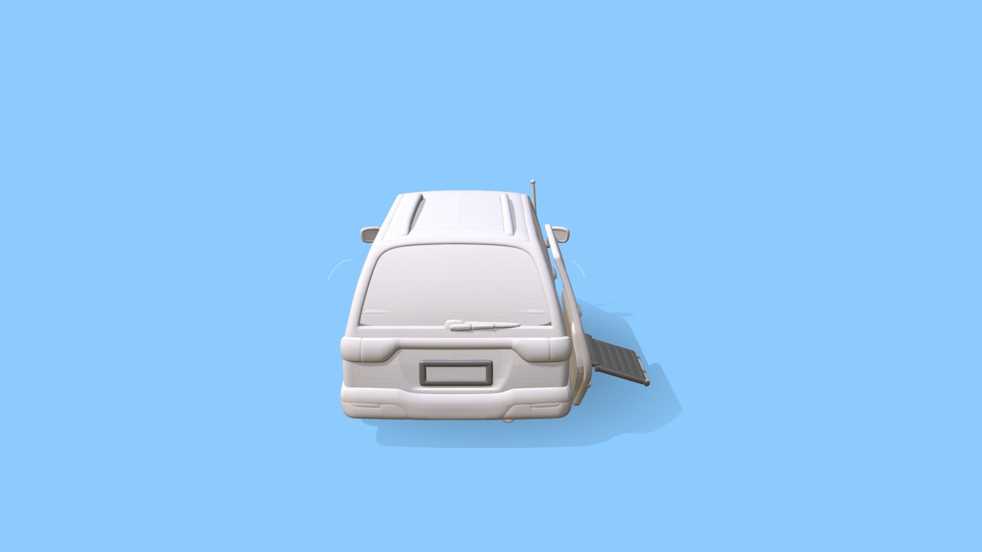 Tuttle Twin MiniVan with Ramp - 3D model by Phrenetia [630bc5d] - Sketchfab