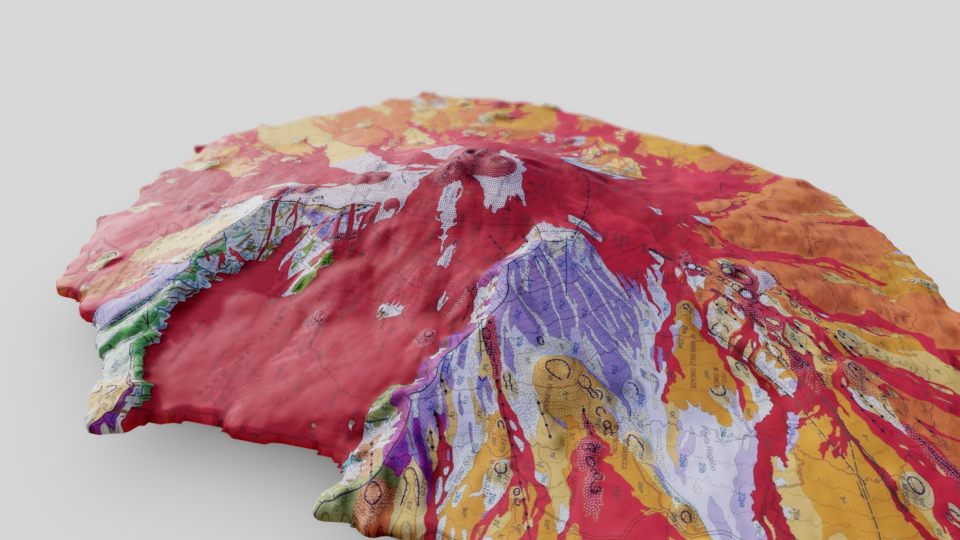 Mt. Etna - Geological Map - Download Free 3D model by Loïc Norgeot ...