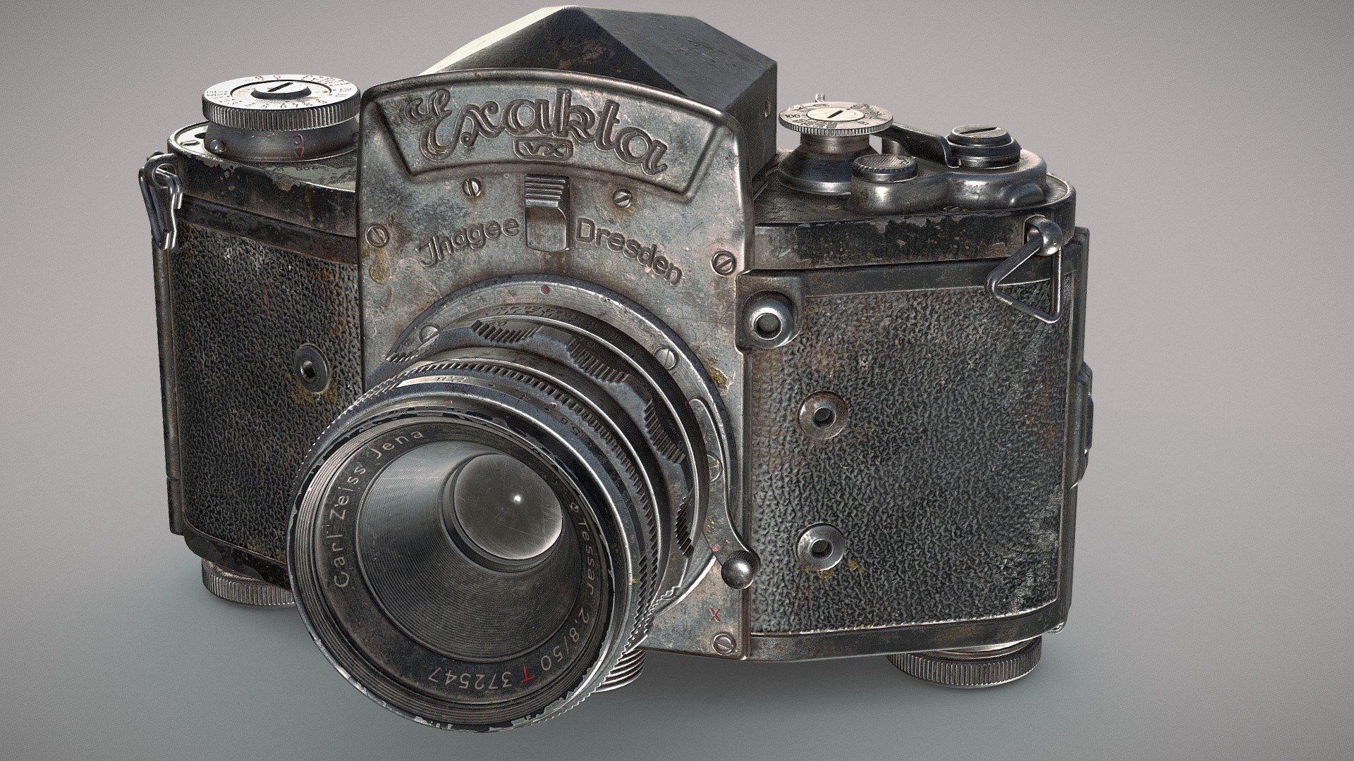Vintage Camera Exakta VX 1954 - Download Free 3D model by Ilgis (Dolgov ...
