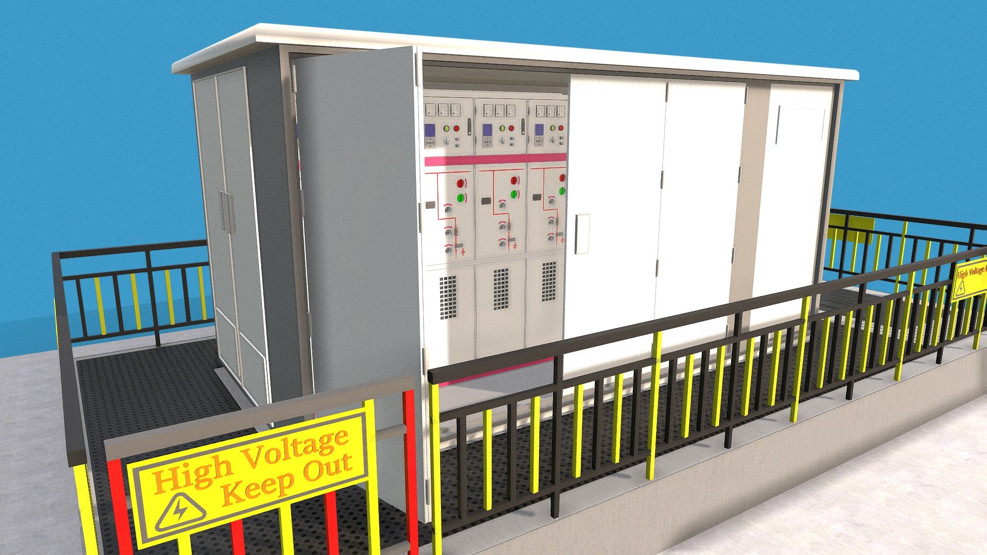 10kV high-voltage ring main unit - 高压环网柜 - Download Free 3D model by MrdT (@mrdt.club) [630e2c5 ...