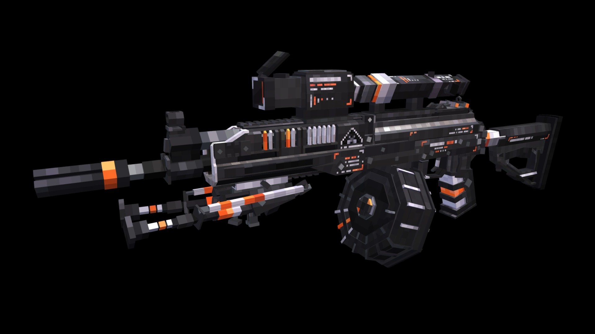 Minecraft - RPK-16 (DEFY Custom) - 3D model by hatt_ [6311395] - Sketchfab