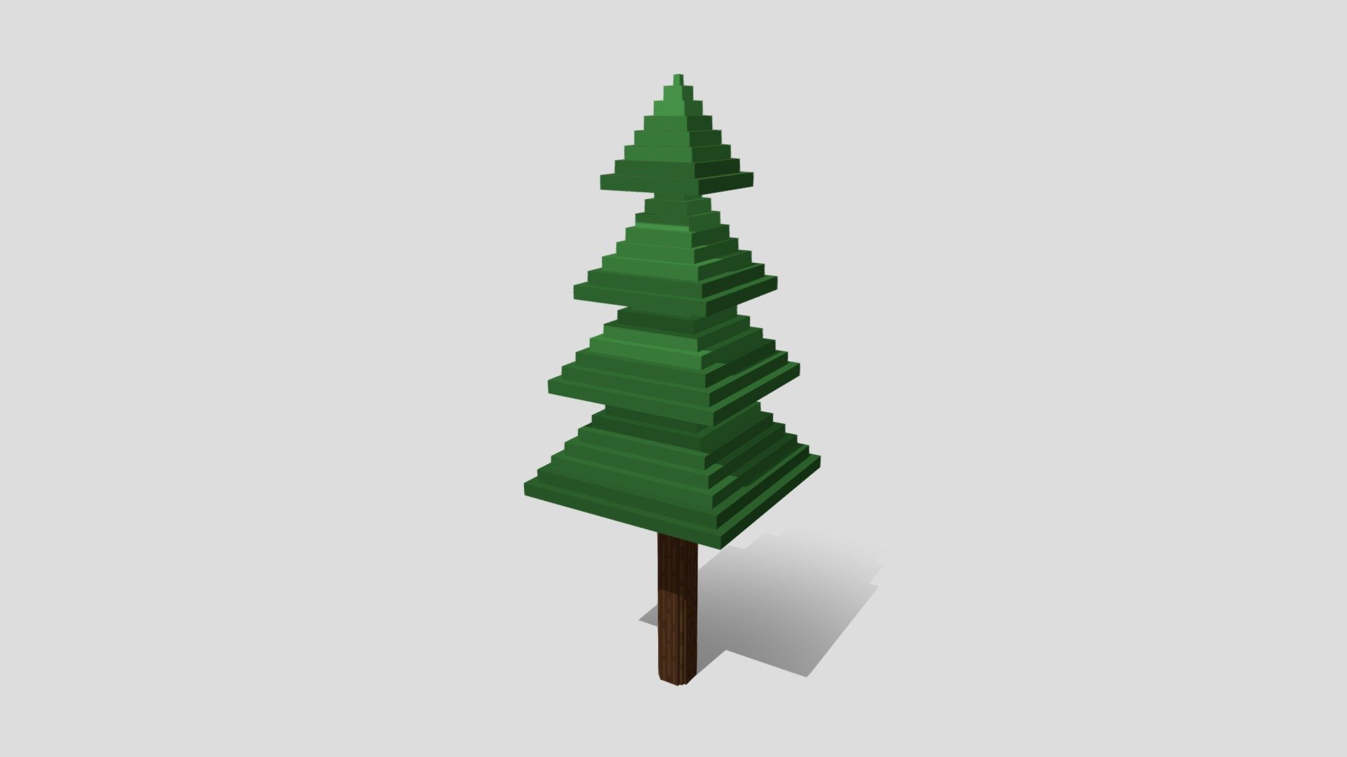Voxel Tree 11.1 Model - 3D Lowpoly Game Asset - 3D model by MrMGames ...