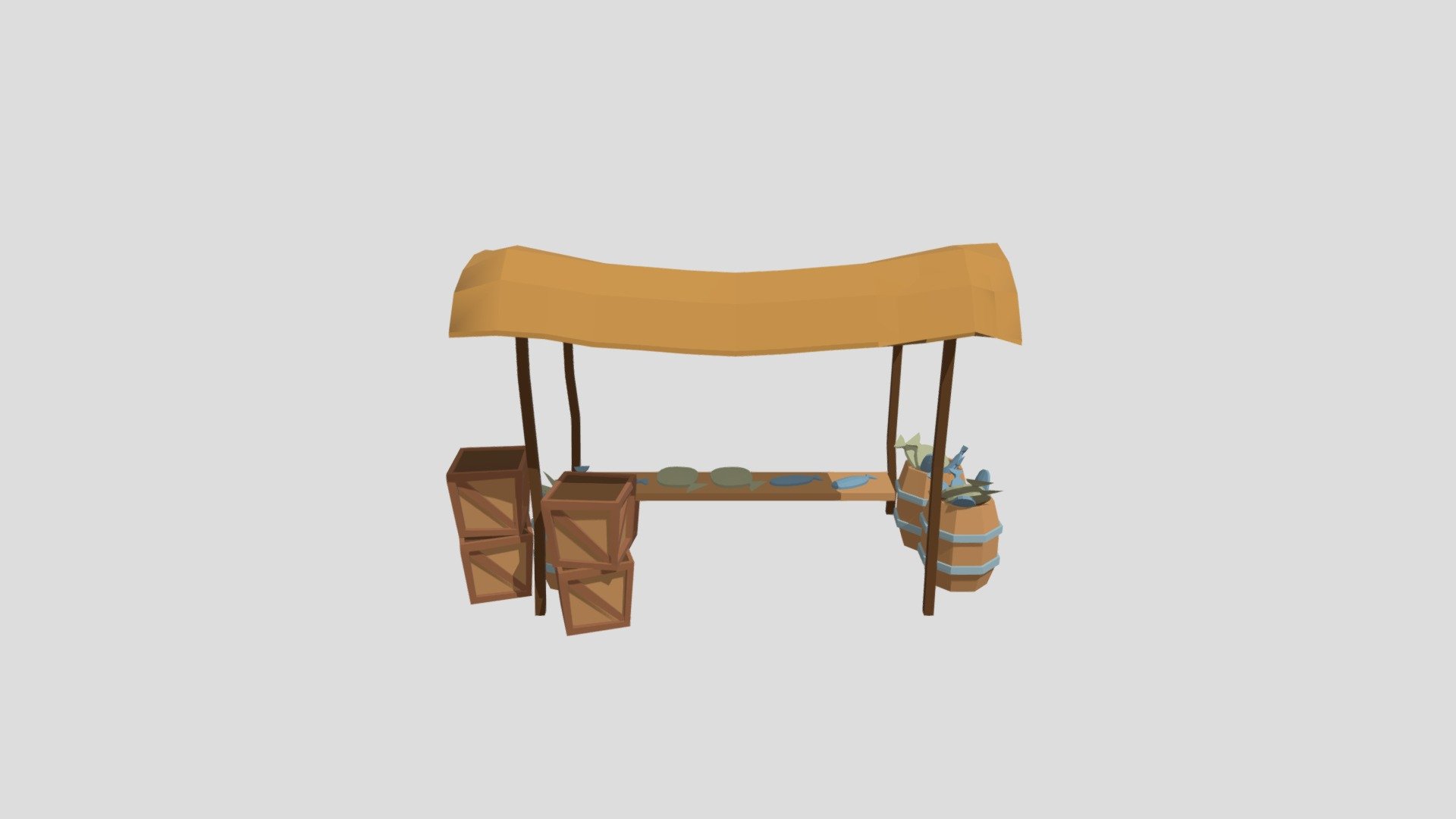 Fish Stall (Pangaoay Festival) - 3D model by Jonella Rivera ...