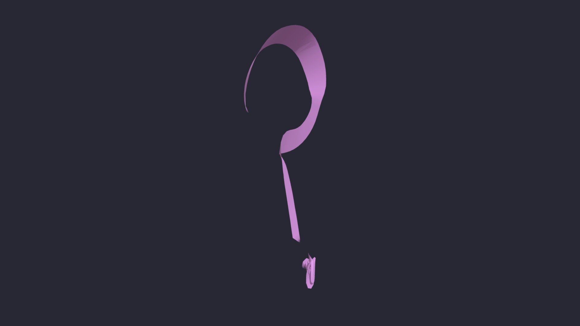 Question Mark - Download Free 3D model by matClark [63163a6] - Sketchfab