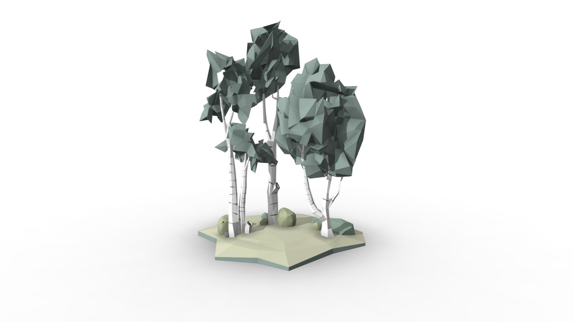 LOW POLY FACETED - NATURE - SET 01 - Download Free 3D model by Sergio ...