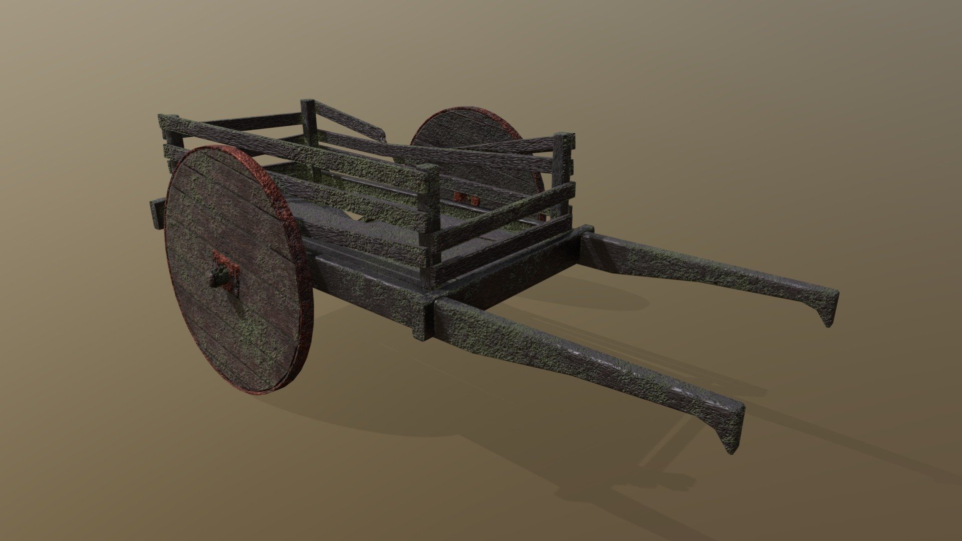 Medieval Hand Cart - 3D model by DDDans [6318efb] - Sketchfab