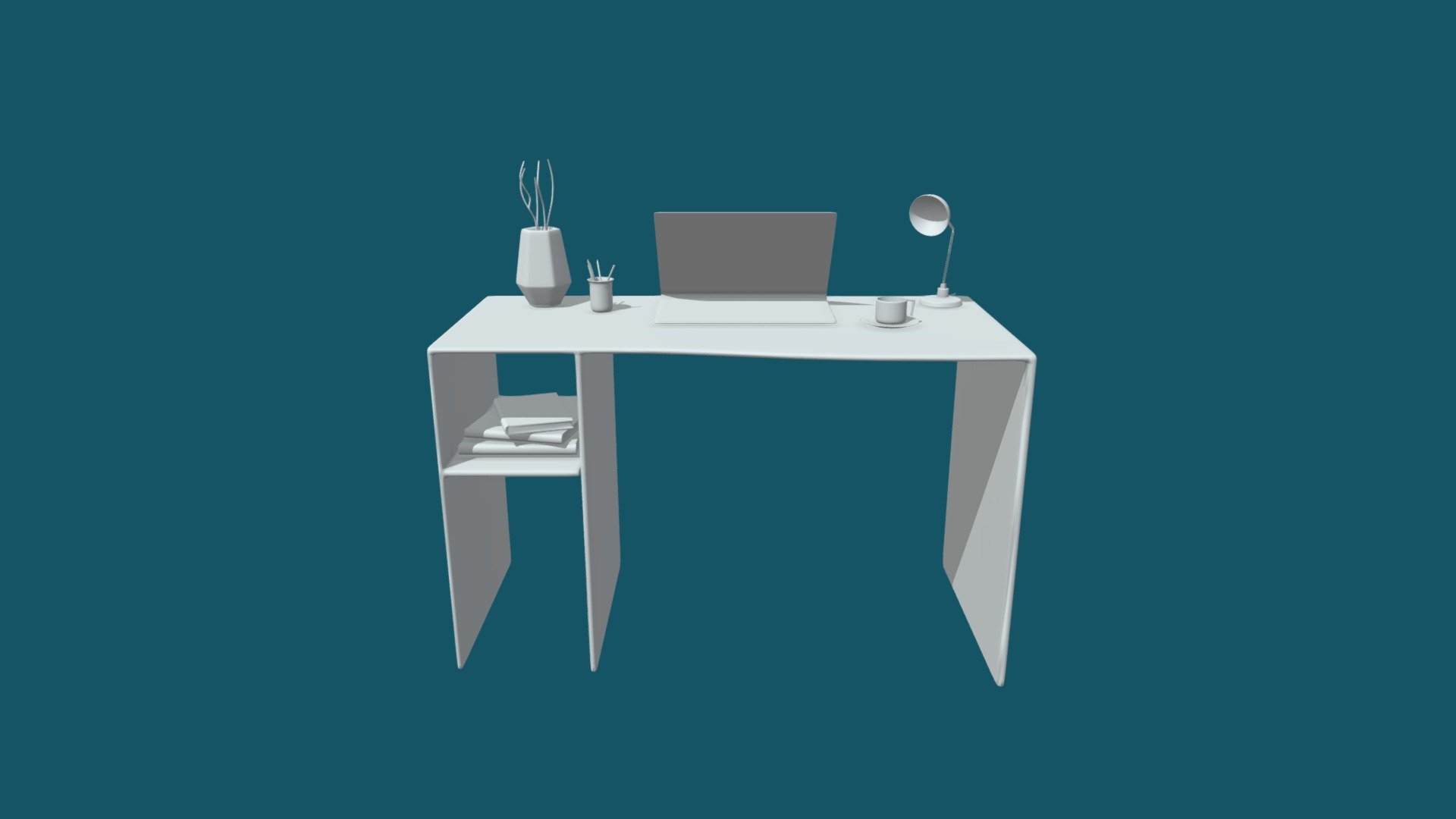 Desk_Scene - Download Free 3D model by ccliao [631a780] - Sketchfab