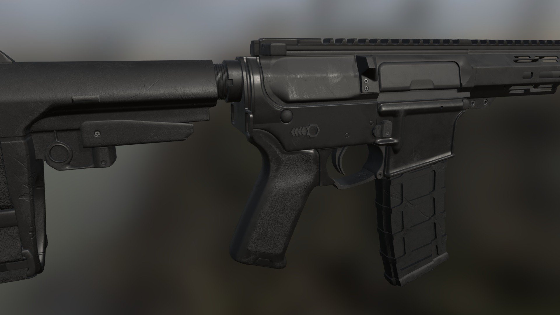 Gun - 3D model by xprophetx [631b91c] - Sketchfab