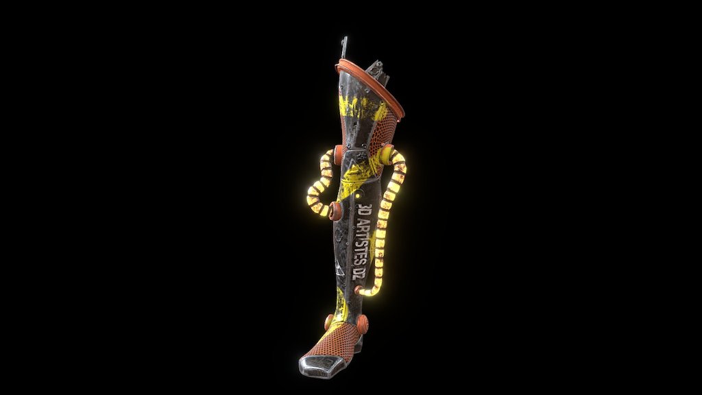 Cyborg's Leg - 3D model by Issgarra [631f57d] - Sketchfab