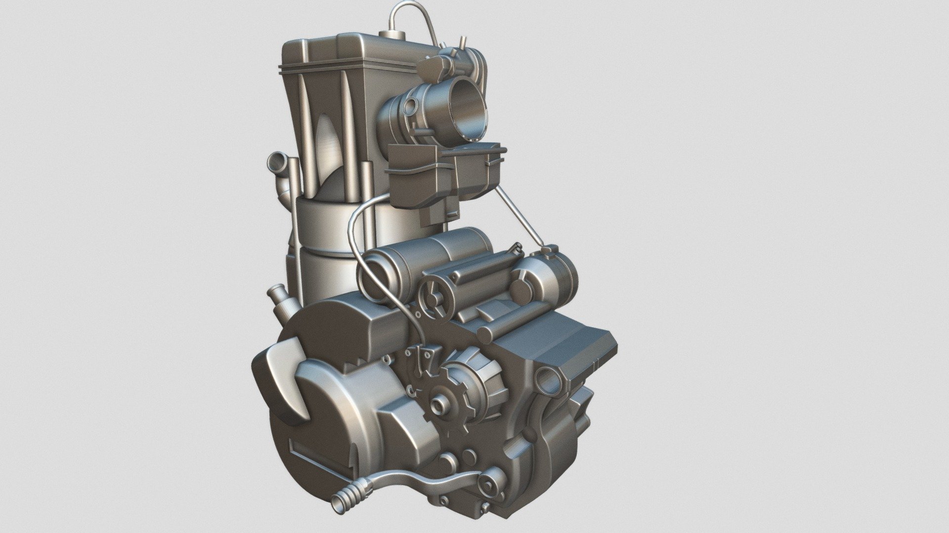 WIP Motor Bike Engine - 3D model by Ryan_3D [6321643] - Sketchfab