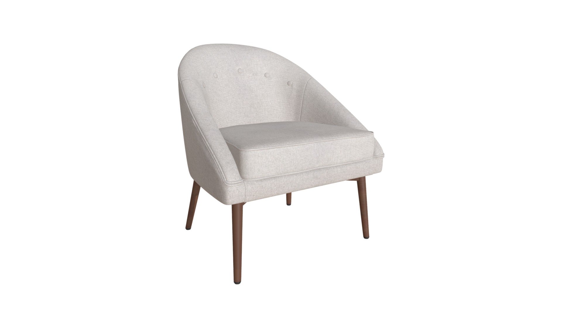 Carter Accent Chair Gray - 109876 - Buy Royalty Free 3D model by Zuo ...