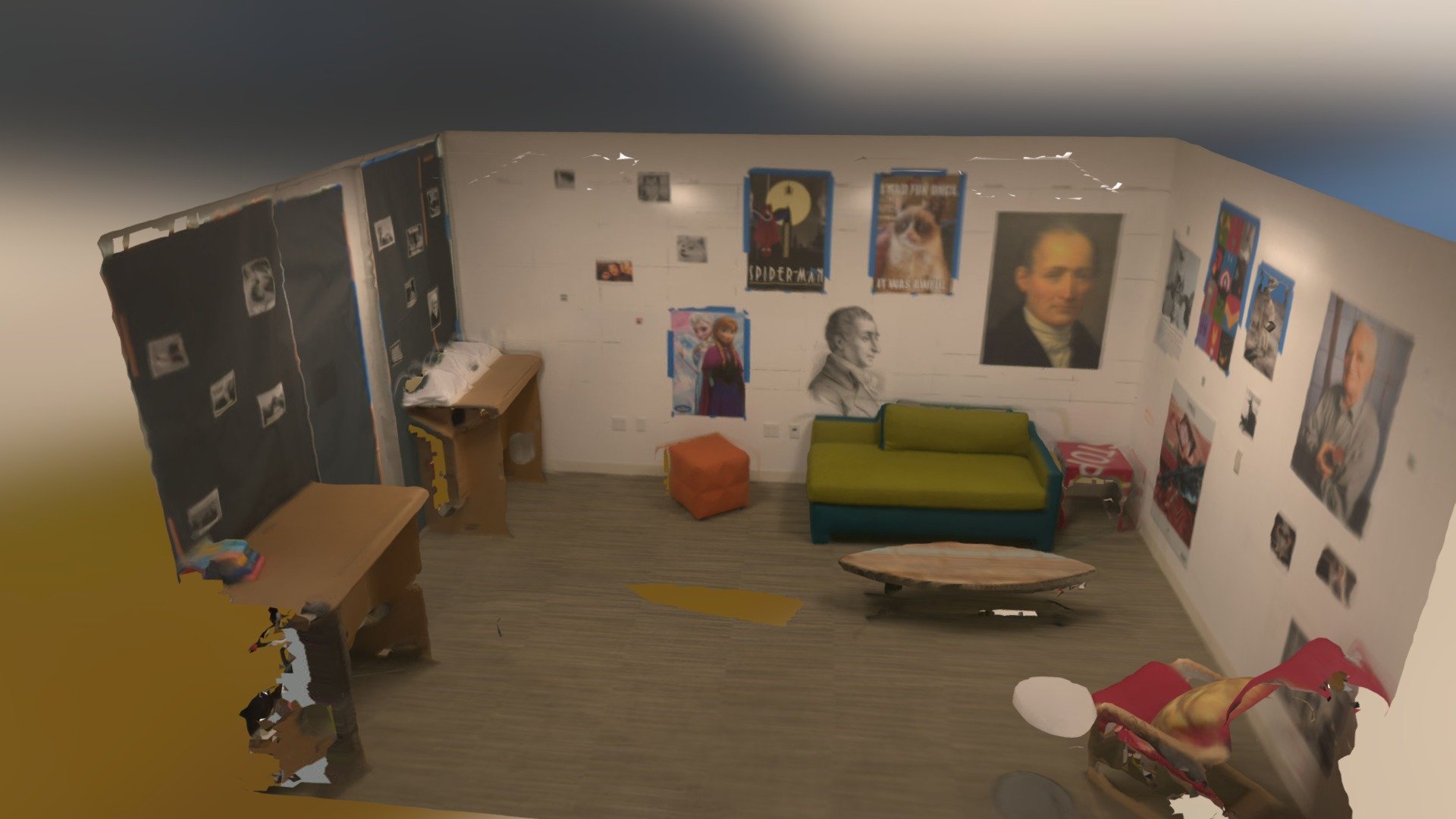 Poster room - Download Free 3D model by jsturm [63255f6] - Sketchfab