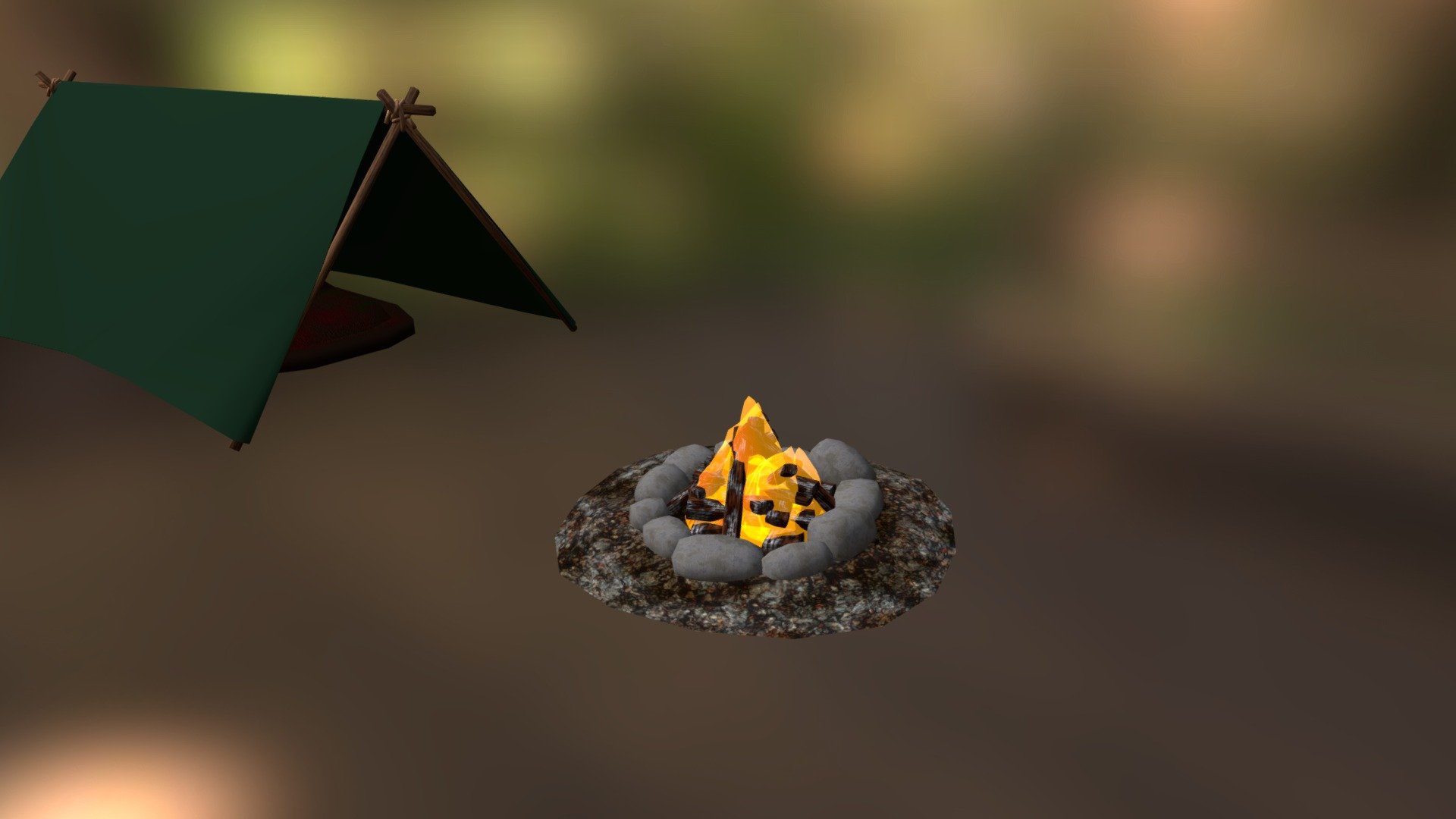 Camping - 3D model by Adam Schultz (@awschultz) [6325fa6] - Sketchfab