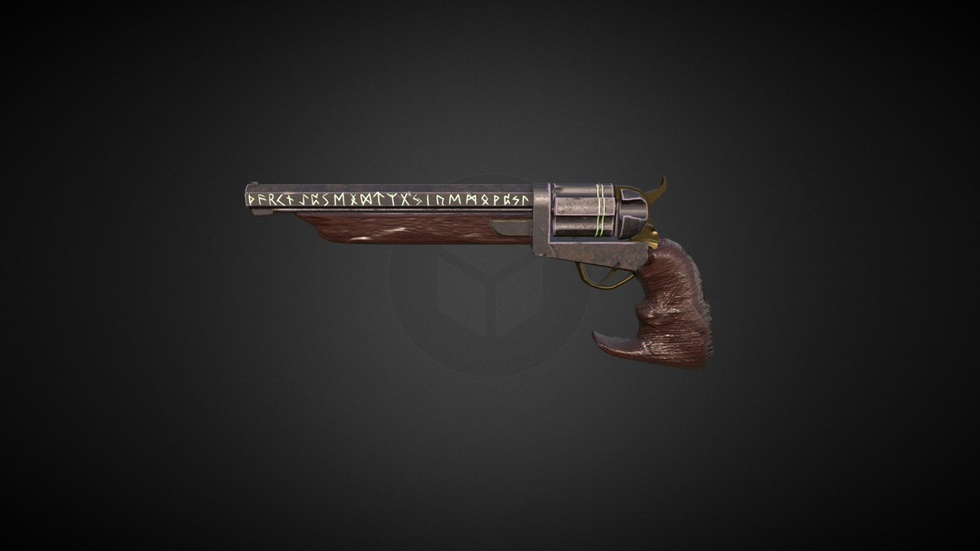 Runic Revolver - Download Free 3D model by joshuaearleart [632696e ...