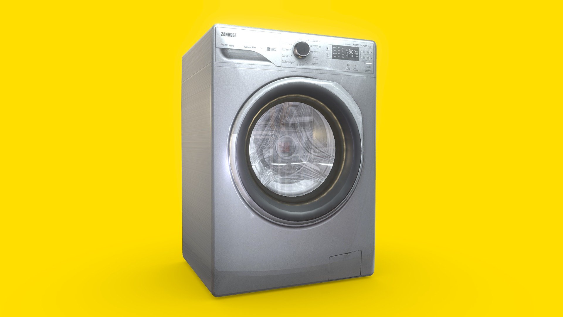 ZANUSSI 8KG PERLAMAX WASHING MACHINE - SILVER - 3D model by ZANUSSI ...