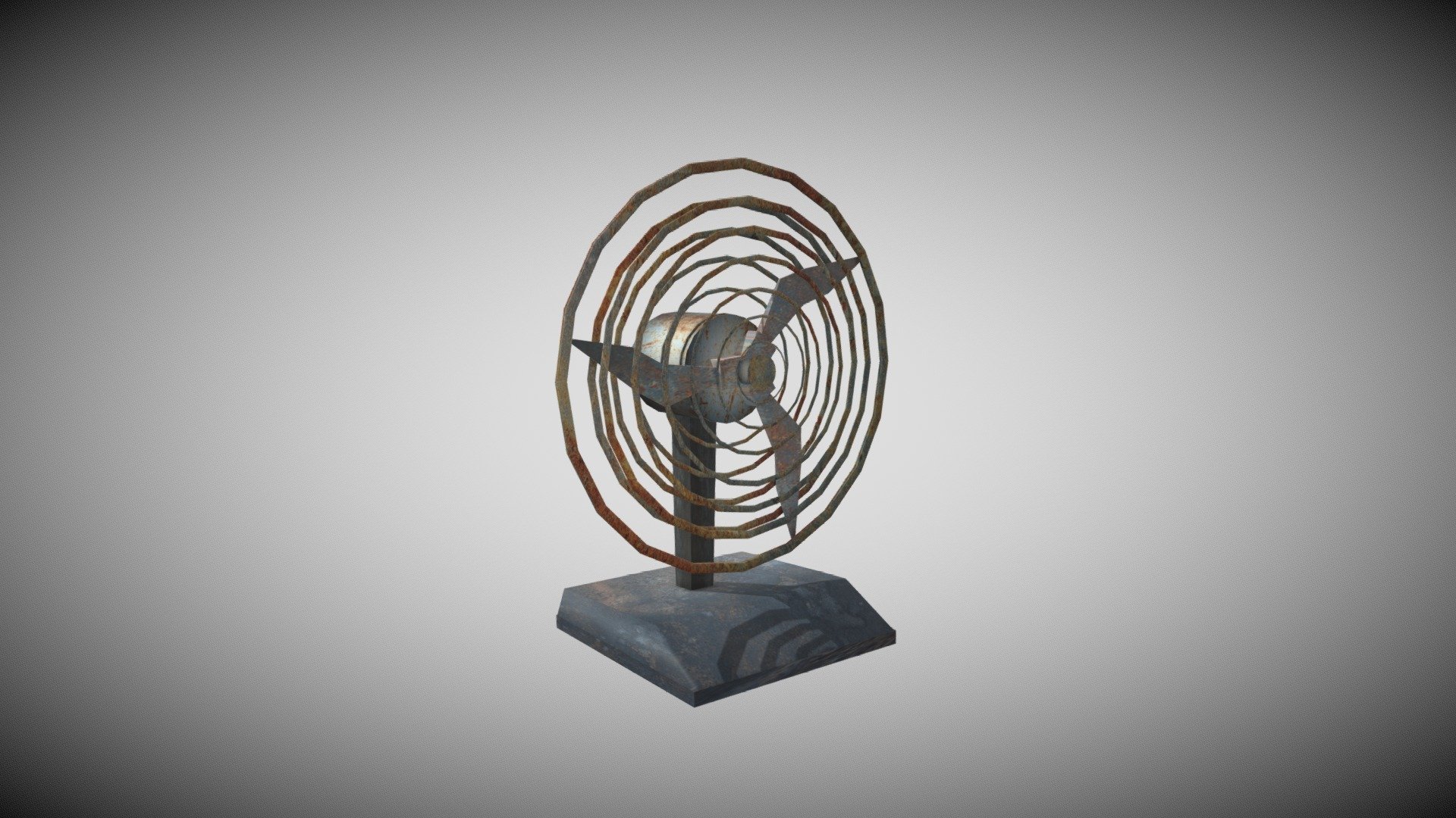 Old Table fan model With Rust. - Download Free 3D model by sarang ...