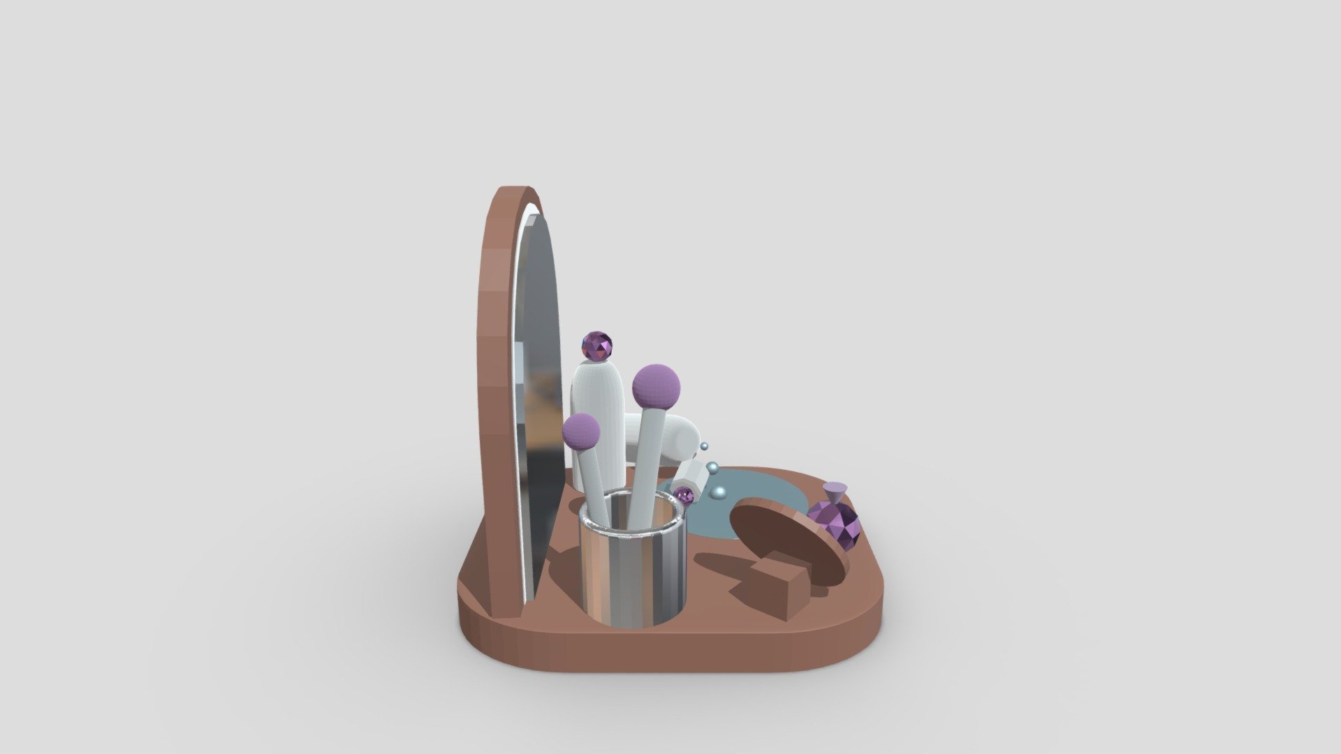 makeup table - Download Free 3D model by SaNeKi [6328895] - Sketchfab