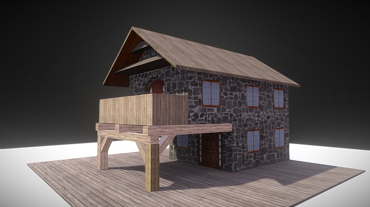 Modelado de una casa en Blender - 3D model by Diego Gaona (@panter117 ...