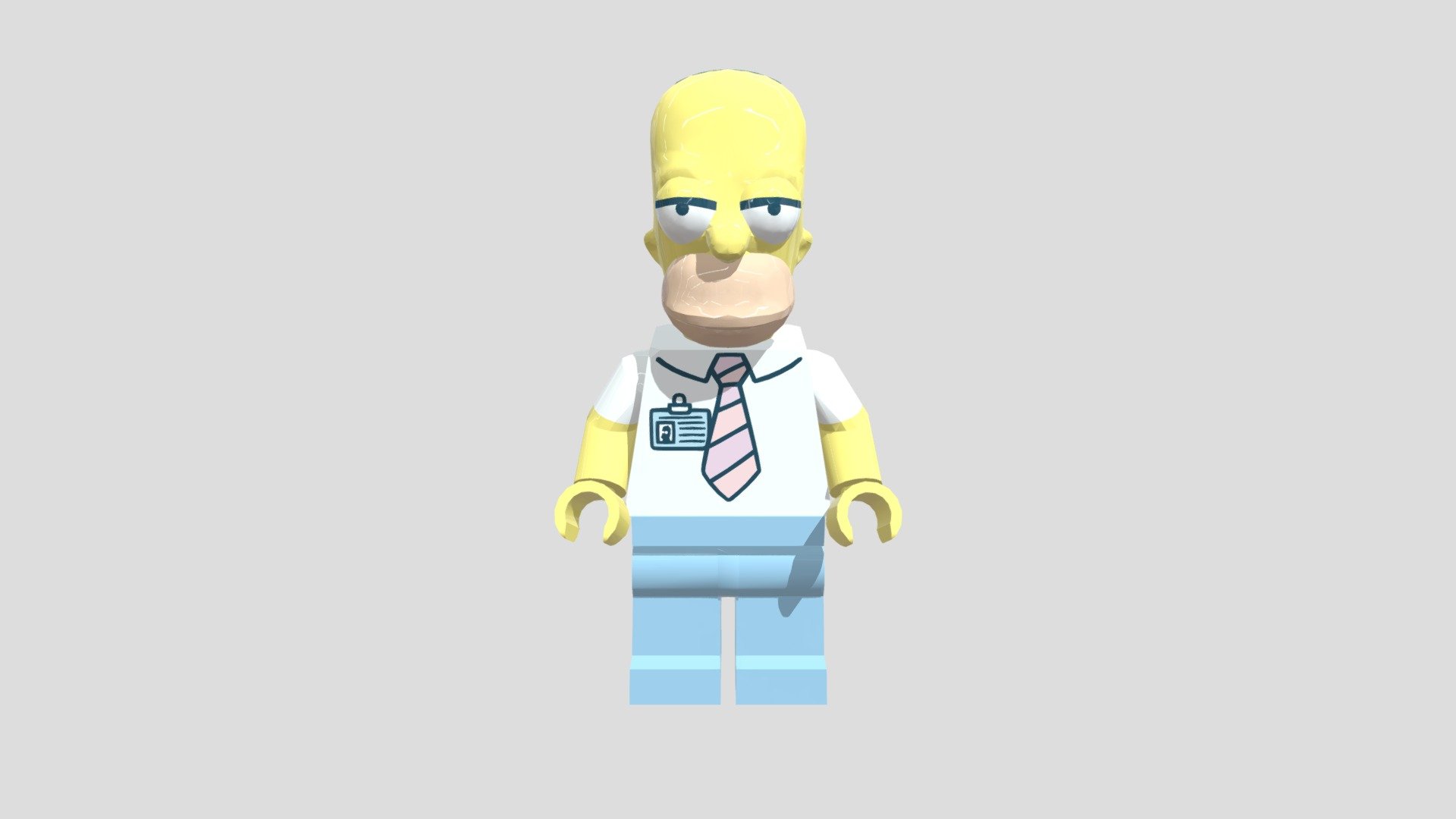 Lego Homer Simpson: Work - Download Free 3D model by A1_UnReal [632a530 ...