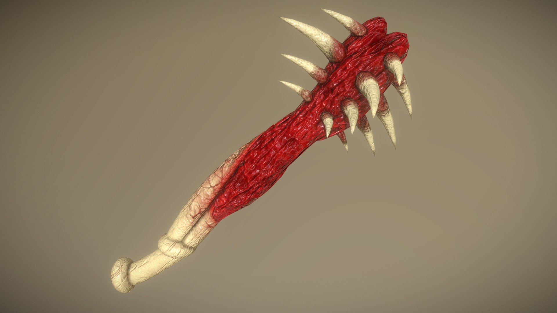 Flesh Mace - 3D model by Nick Neissa (@NNeissa) [632b260] - Sketchfab